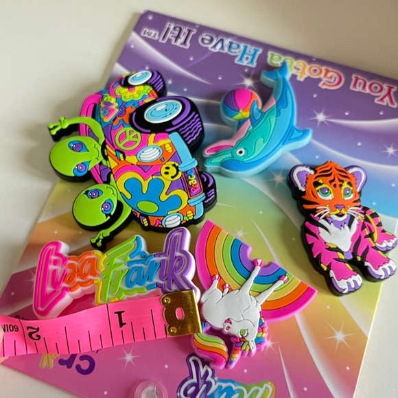CROCS | Accessories | Lisa Frank Crocs Jibbitz 5 Shoe Charms Collab ...